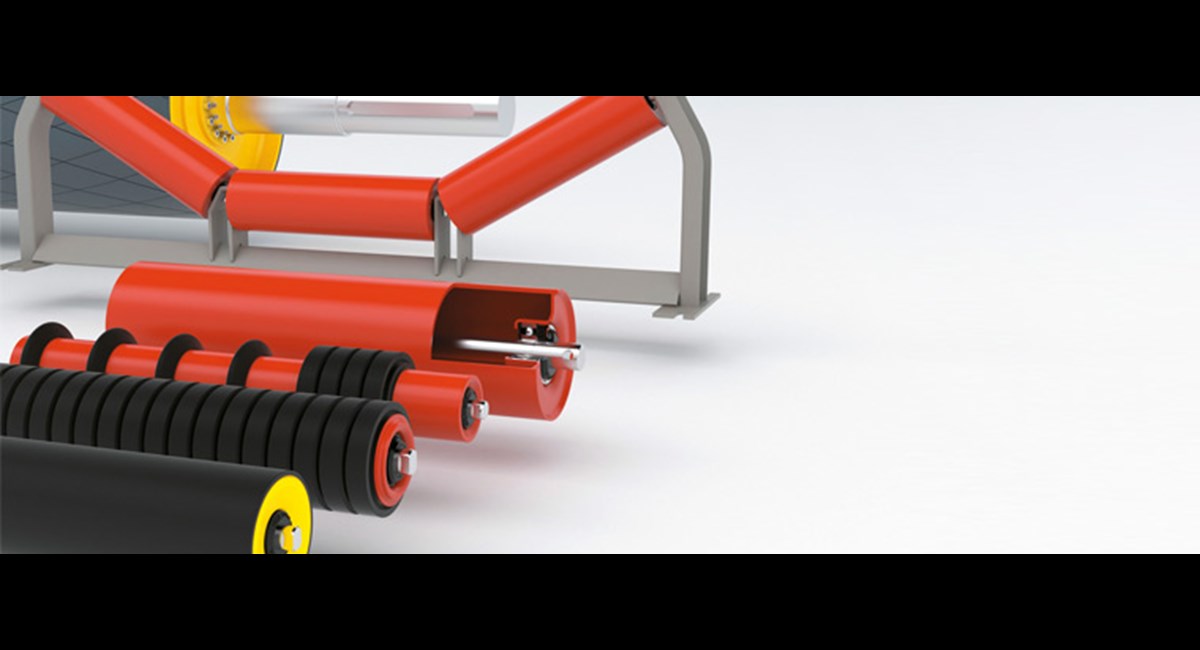 Rulmeca stålruller til transportbånd